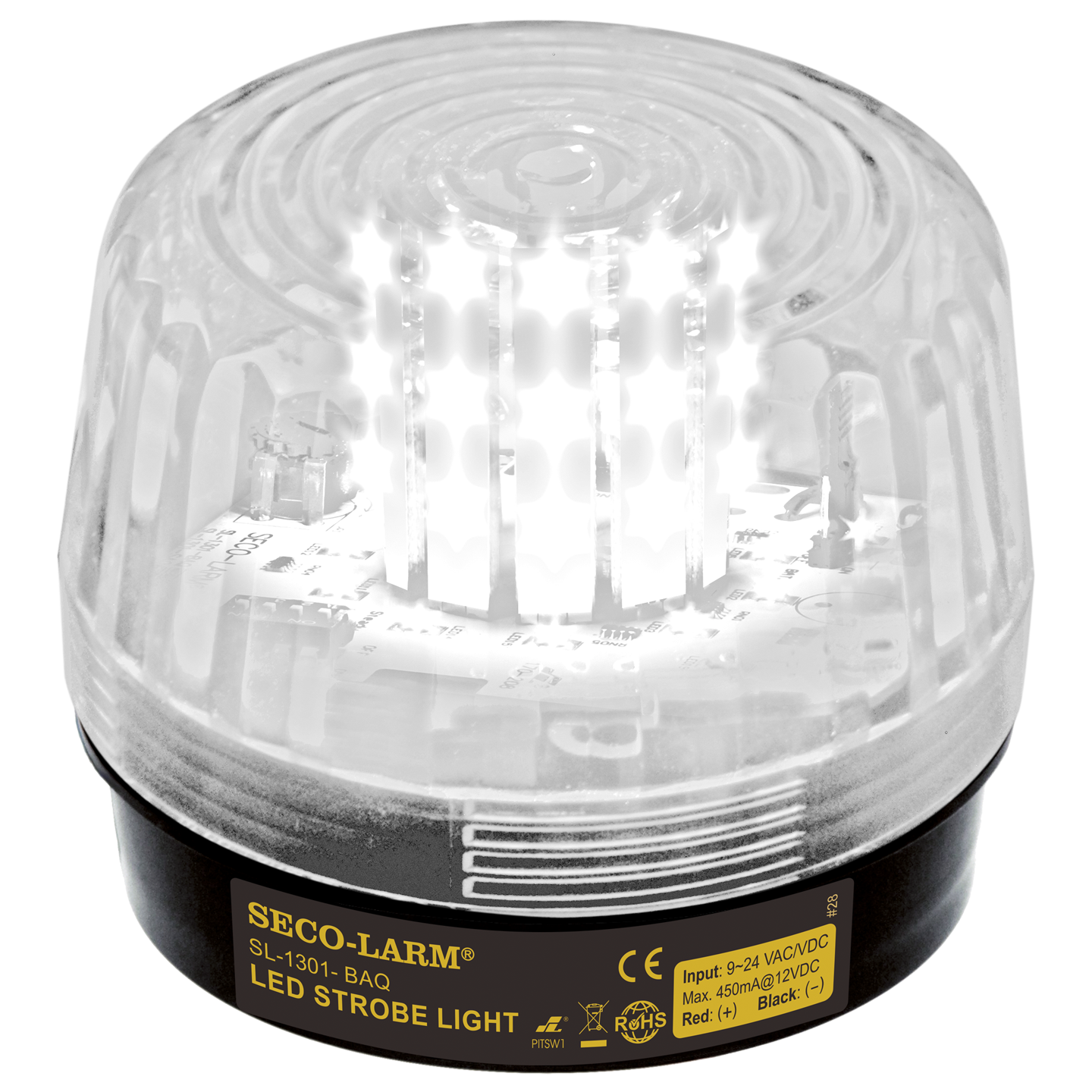 LED Strobe Light - 26 LEDs, Adjustable Flash Speeds & Patterns, Clear ...