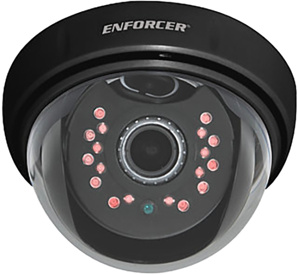 Indoor Dome Camera with IR LEDs & 3-Axis Gimbal - 3.6mm Lens, 540 TV ...