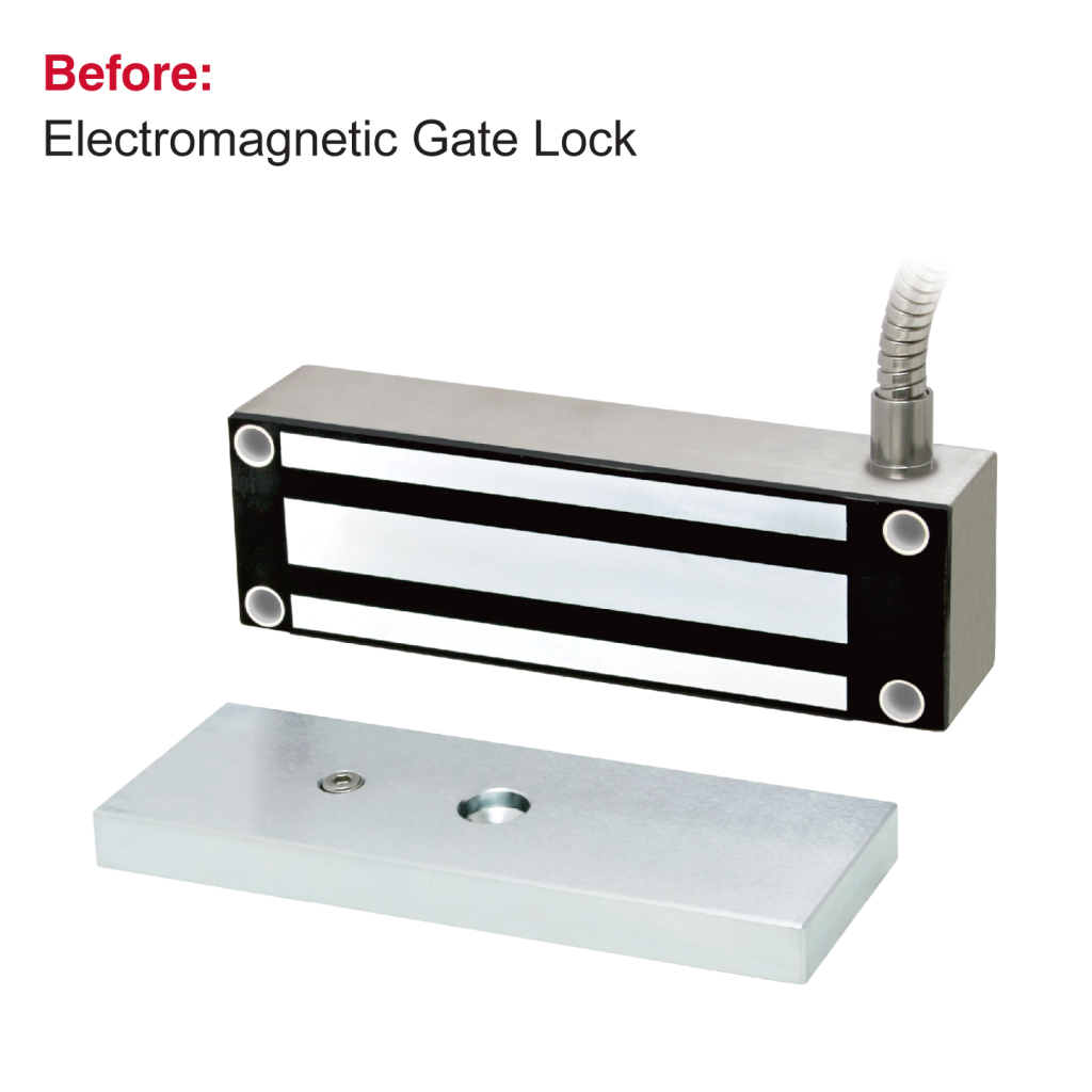 600-lb Electromagnetic Gate Lock Weldable Bracket - SECO-LARM USA Inc