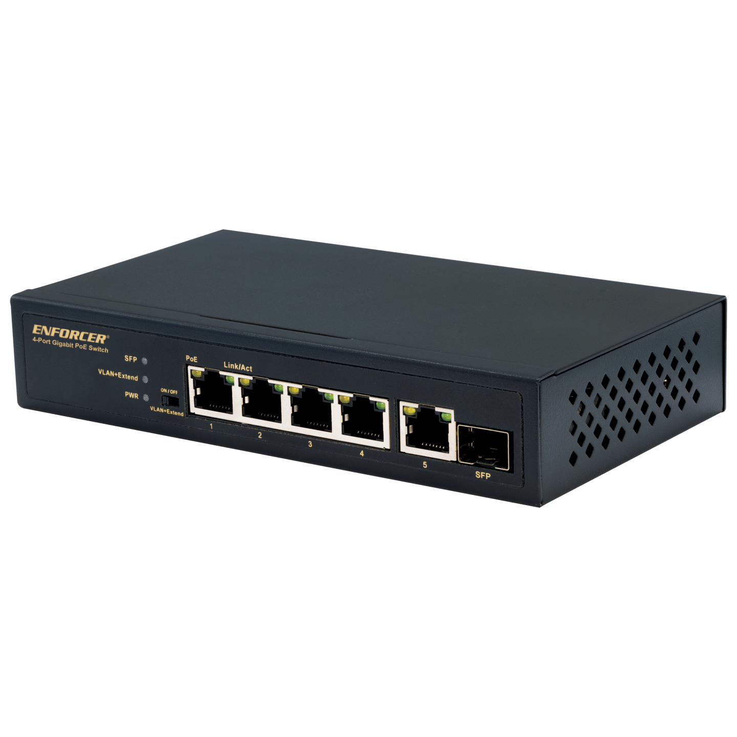 4-Port Gigabit Unmanaged PoE+ Switch - SECO-LARM USA Inc 4-Port Gigabit Unmanaged PoE+ Switch - SECO-LARM USA Inc