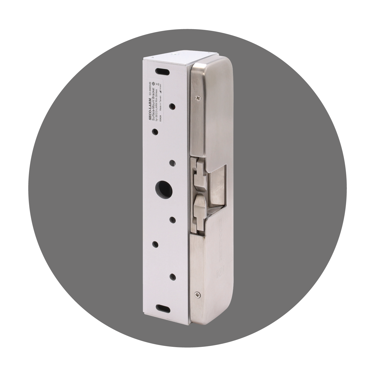 Surface-Mount Bracket for SECO-LARM Rim Strikes - SECO-LARM USA Inc