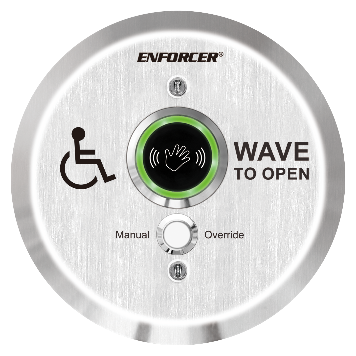 6" Round IR Wave-to-Open Sensor with Manual Override - SECO-LARM USA Inc